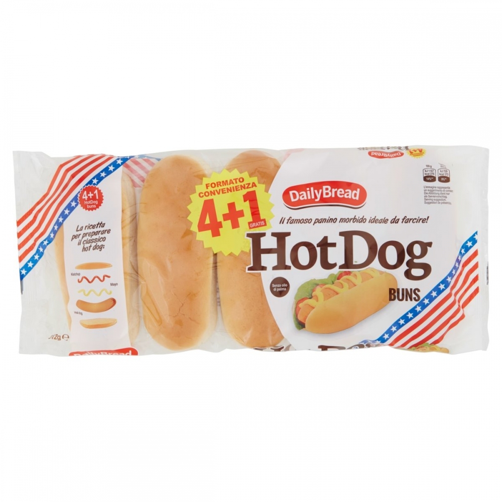 PANE HOT DOG X4+1 OMAGG da Centro Cash vendita all'ingrosso ALIMENTARI ...